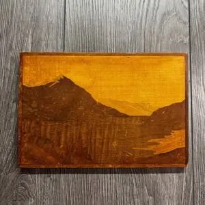 Ashworth | Wall Decor | Vintage Marquetry Wood Inlay Art Helvellyn And ...